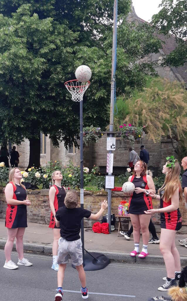 We supported the Alcester Roman Market - Alcester Town Netball Club